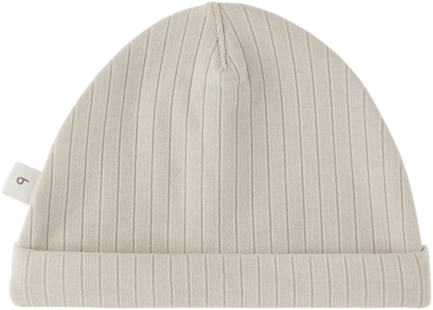 Kodomo BEAMS Baby Gray Ribbed Beanie Kodomo BEAMS