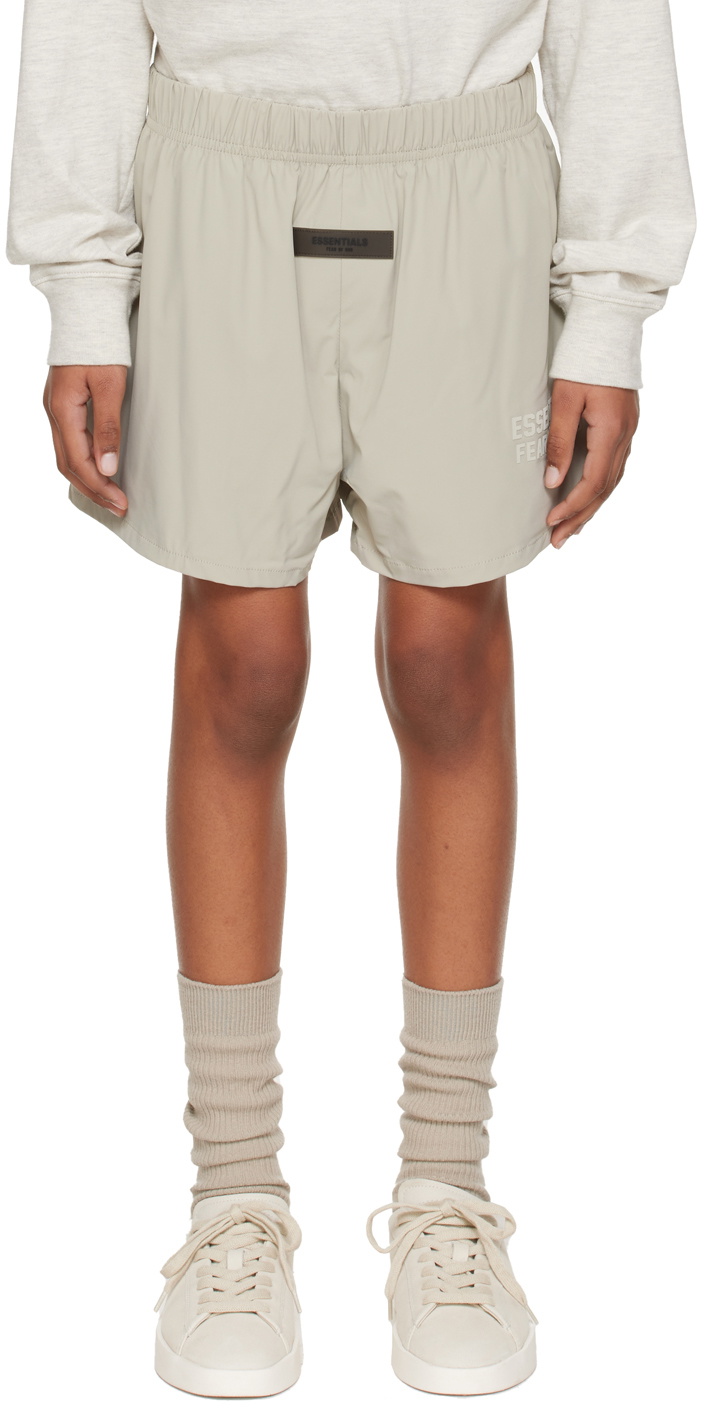Essentials Kids Gray Bonded Shorts Essentials