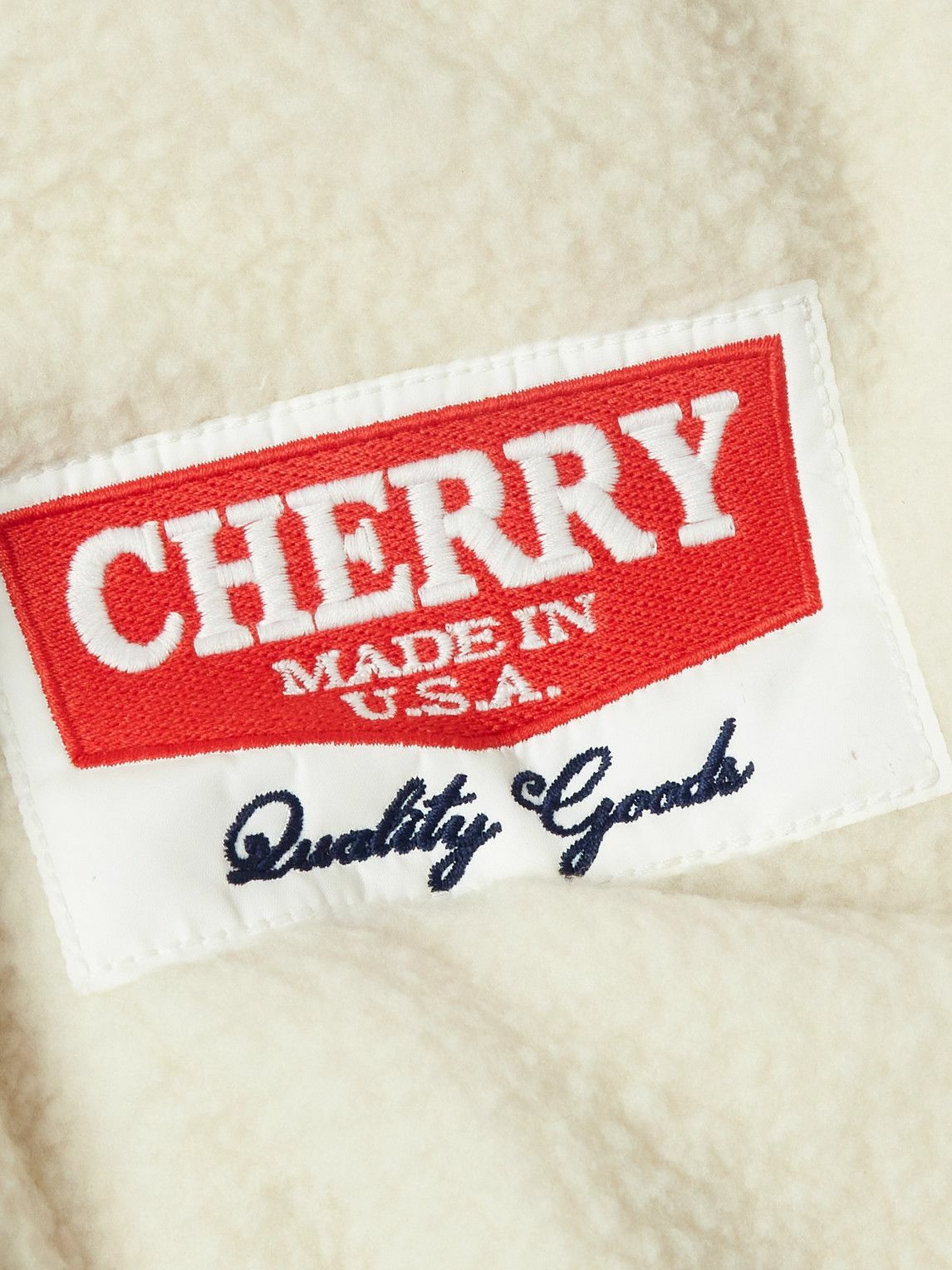 Cherry Los Angeles - Shell-Trimmed Logo-Appliquéd Fleece Jacket ...