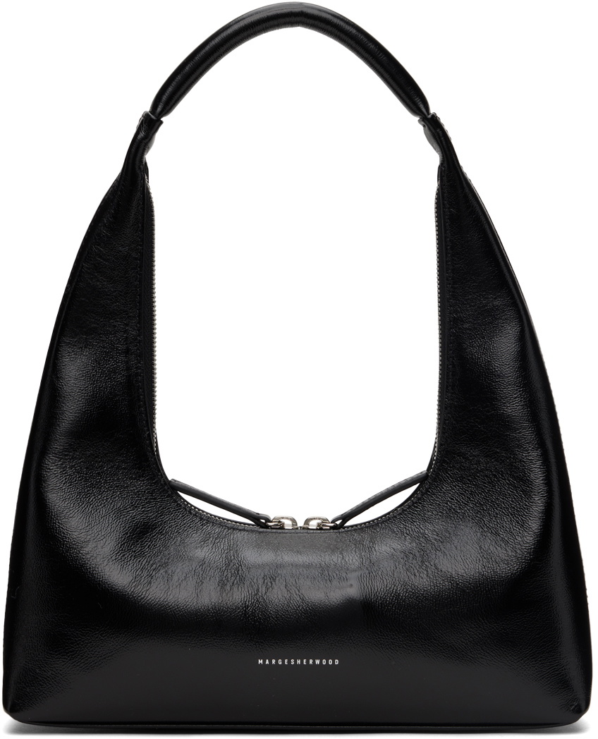 Marge Sherwood Black Leather Shoulder Bag Marge Sherwood