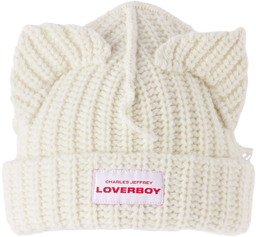 Charles Jeffrey LOVERBOY SSENSE Exclusive Baby Off-White Chunky Ears ...