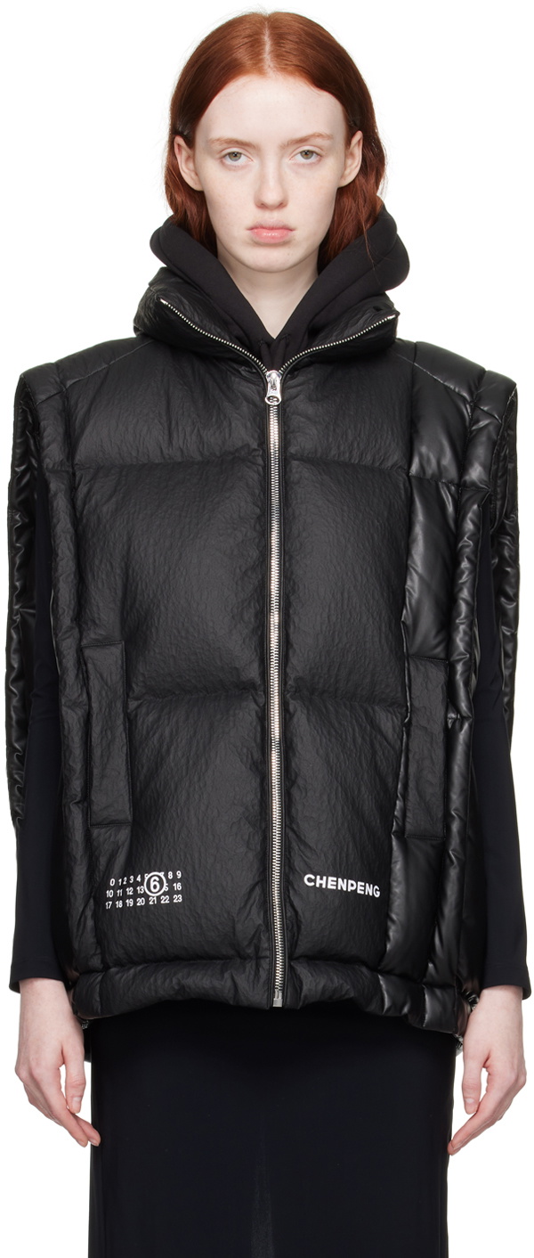 MM6 Maison Margiela Black CHENPENG Edition Down Vest MM6 Maison Margiela
