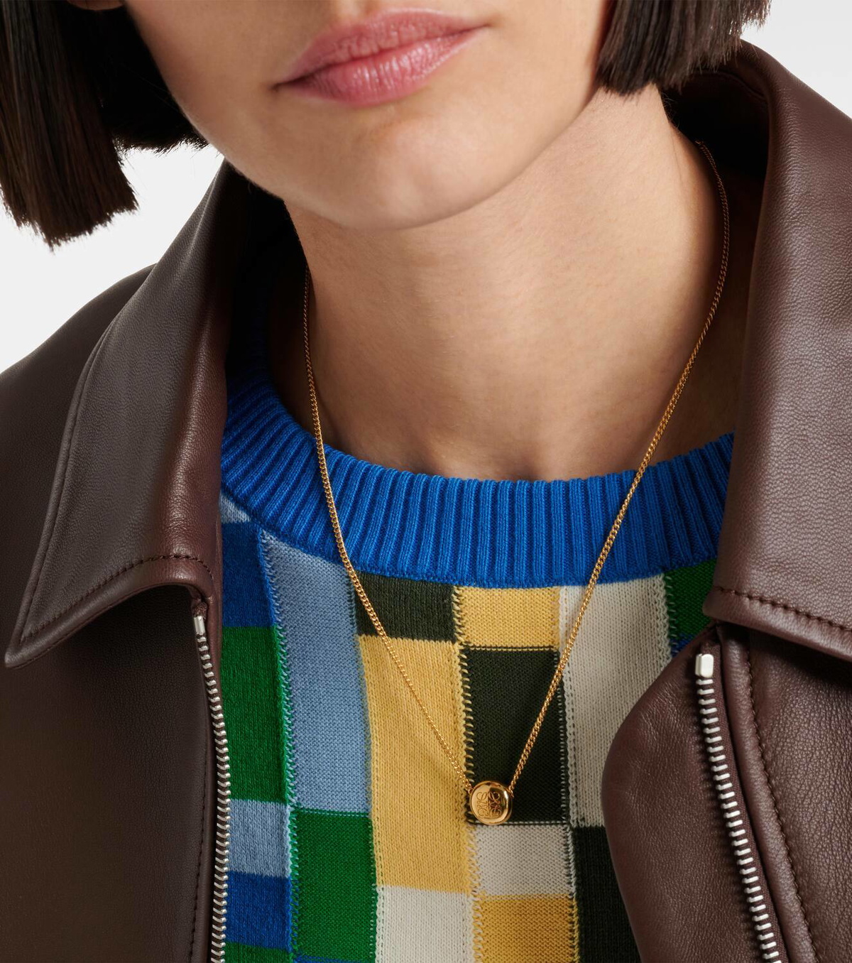 Loewe Anagram sterling silver necklace Loewe
