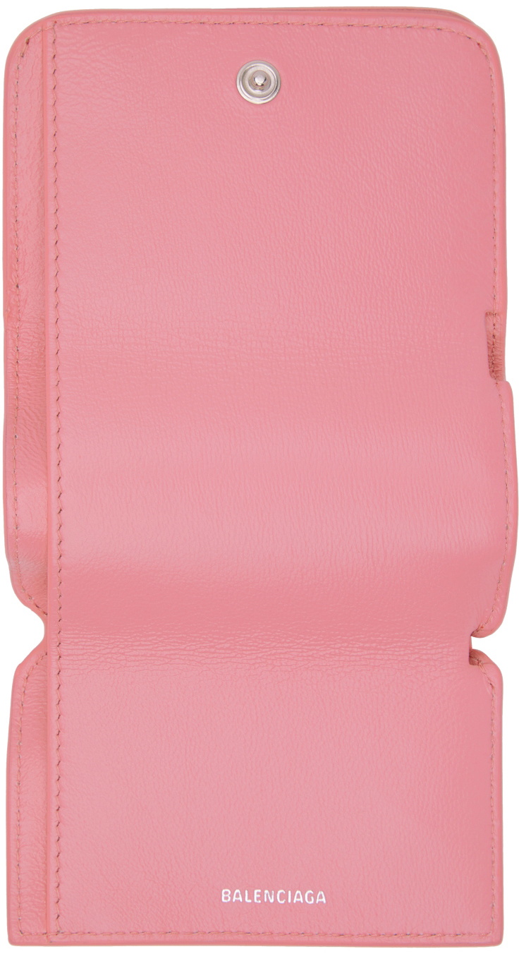 Balenciaga Pink Mini Flap Wallet Balenciaga