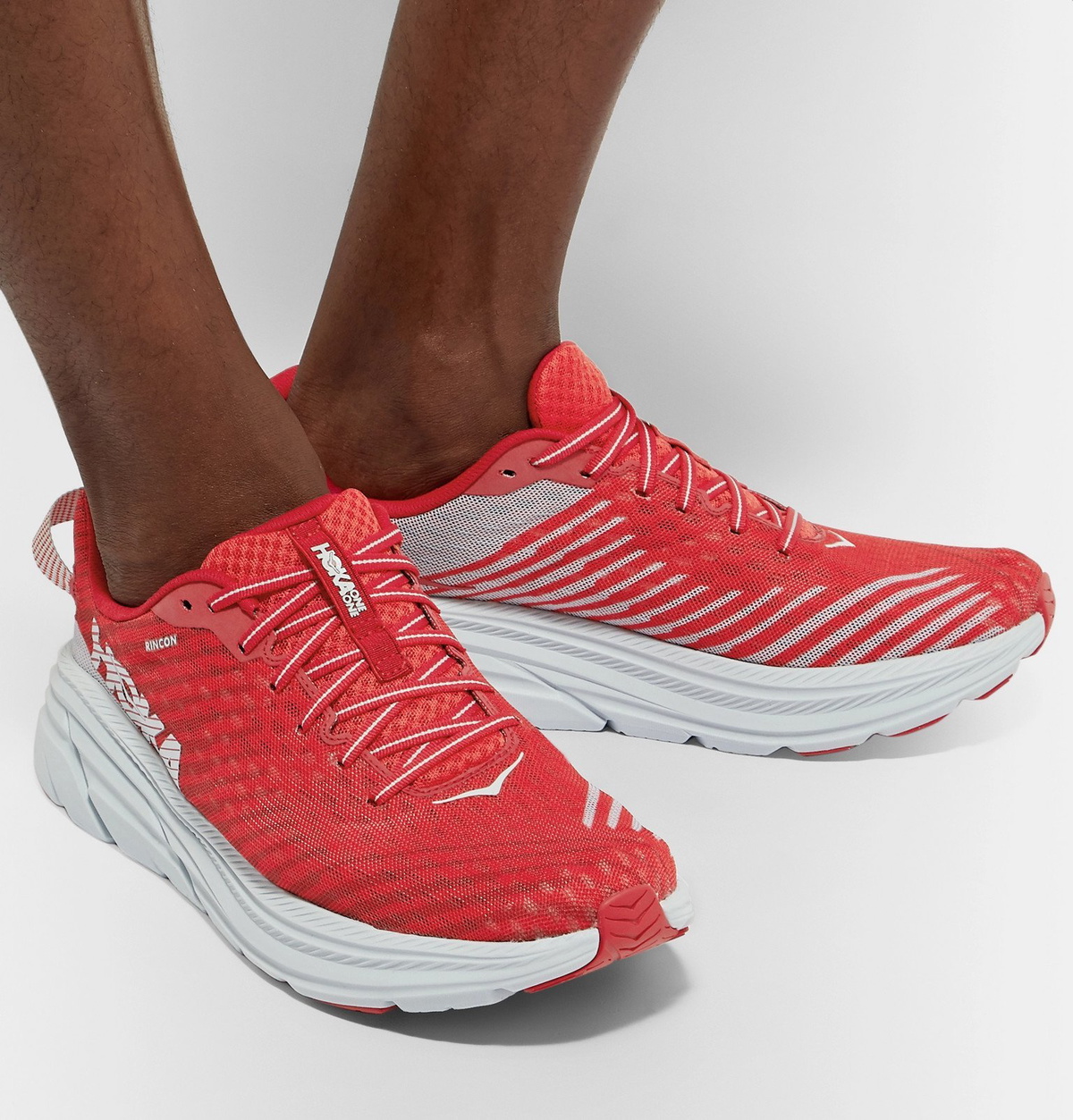 Hoka One One - Rincon Mesh Running Sneakers - Red Hoka One One