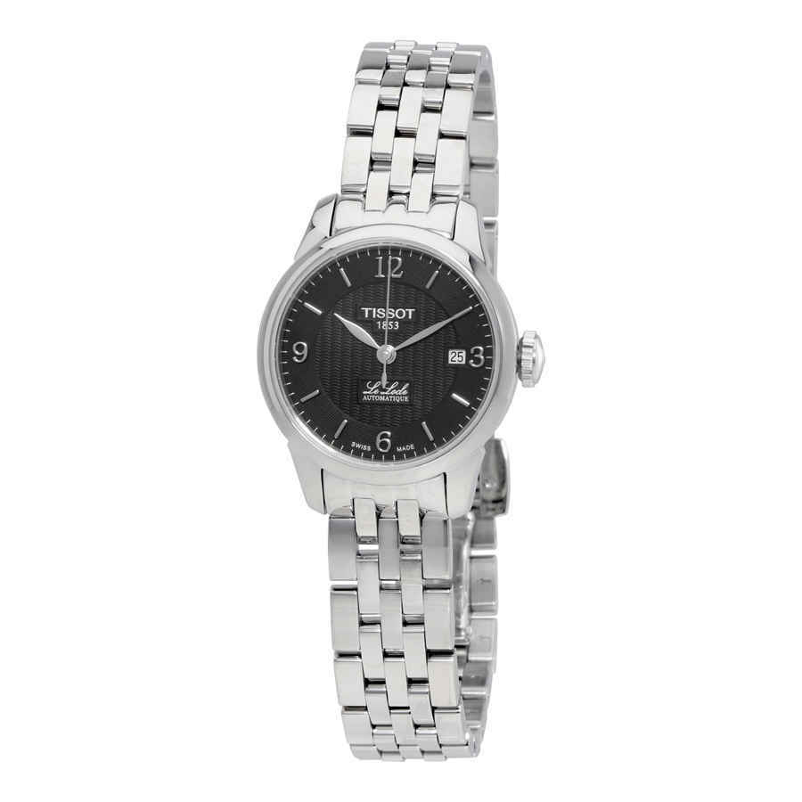 Tissot T-Classic Le Loche Automatic Black Dial Stainless Steel Ladies ...