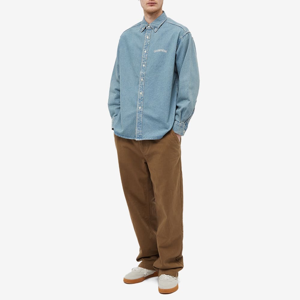 thisisneverthat Men's Washed Denim Shirt in Light Blue thisisneverthat