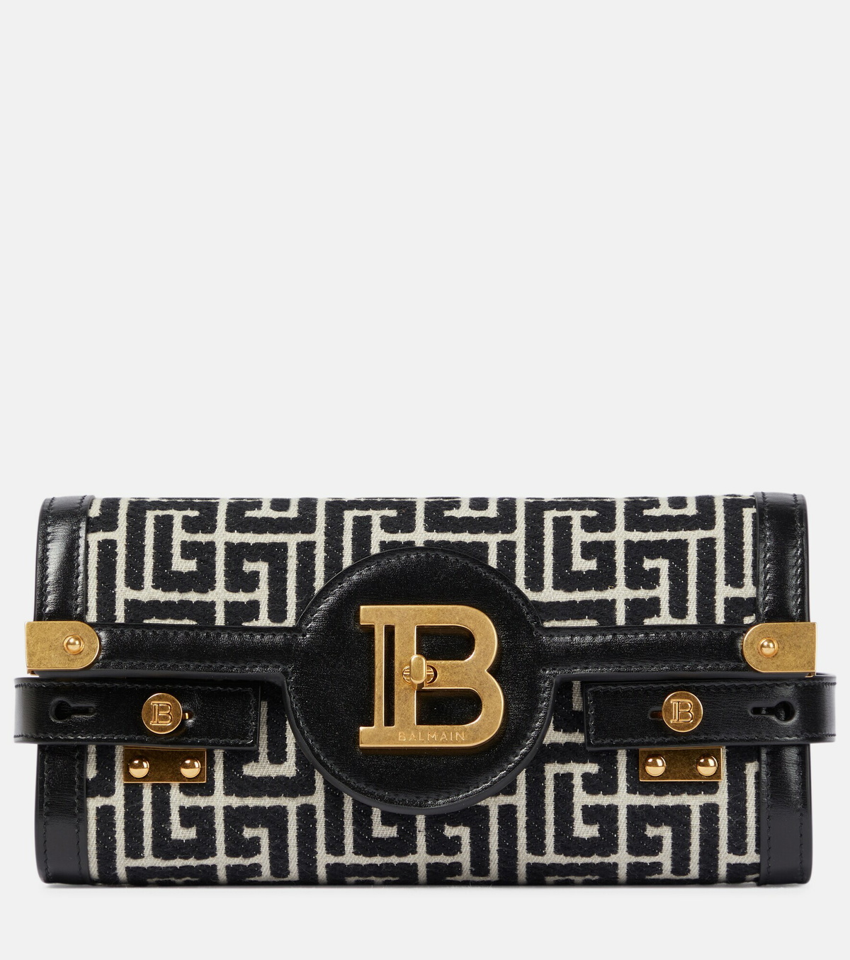 Balmain - B-Buzz 23 Small jacquard crossbody bag Balmain