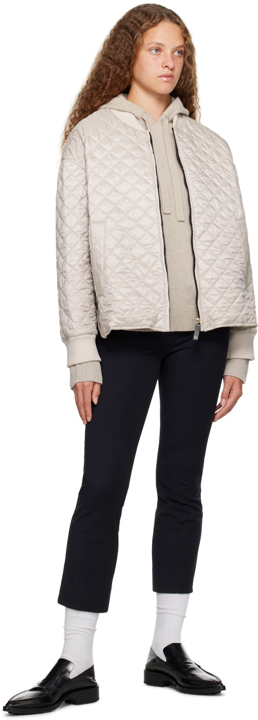 S Max Mara Off-White Maya Bomber Jacket S Max Mara