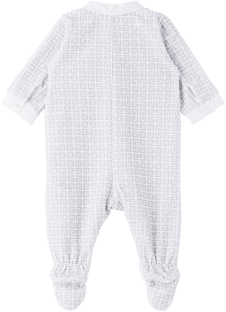 Kenzo Baby Two-Pack White Sleepsuits Kenzo