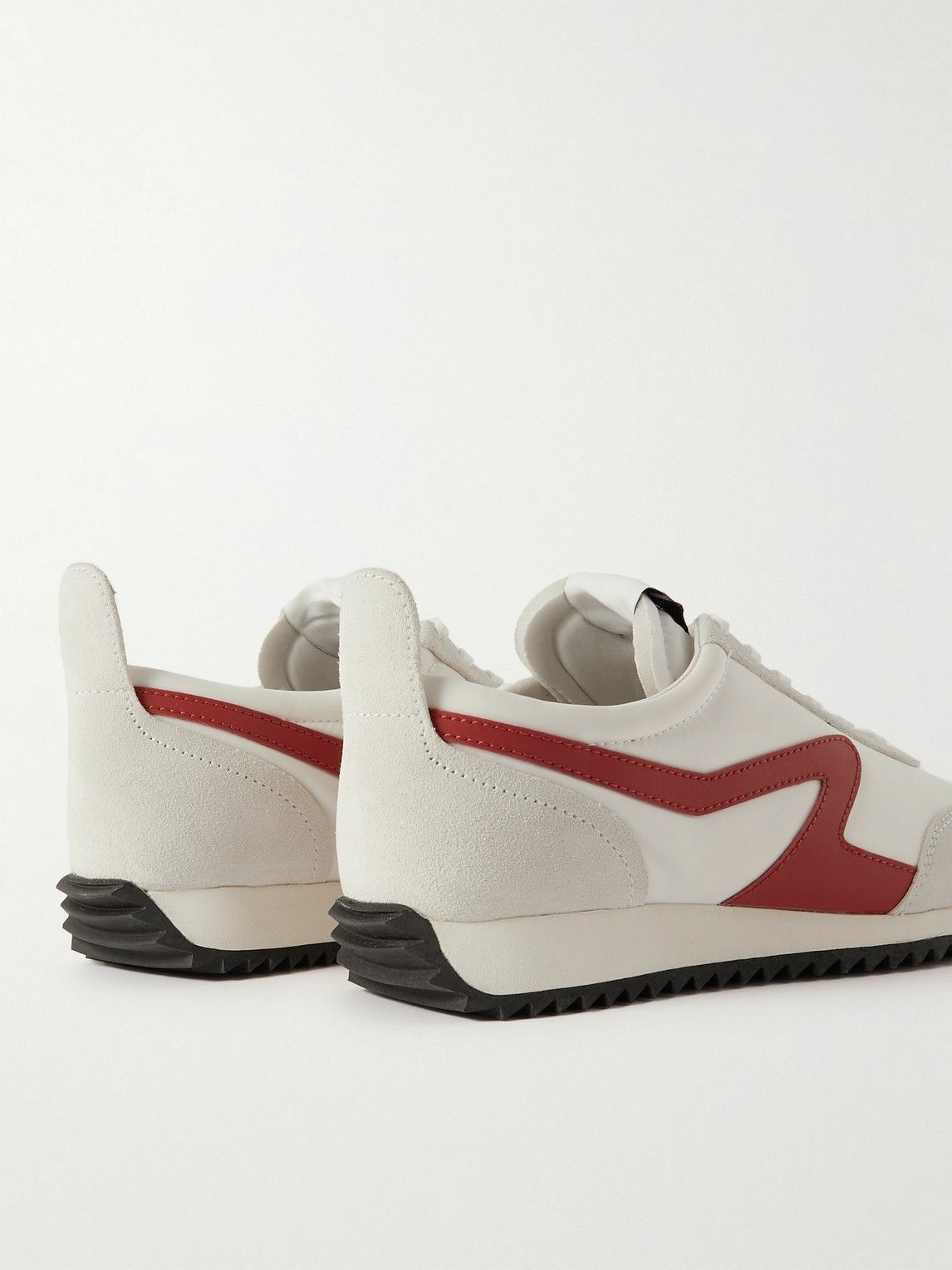 Rag & Bone - Suede and Leather-Trimmed Tech-Shell Sneakers - White Rag ...