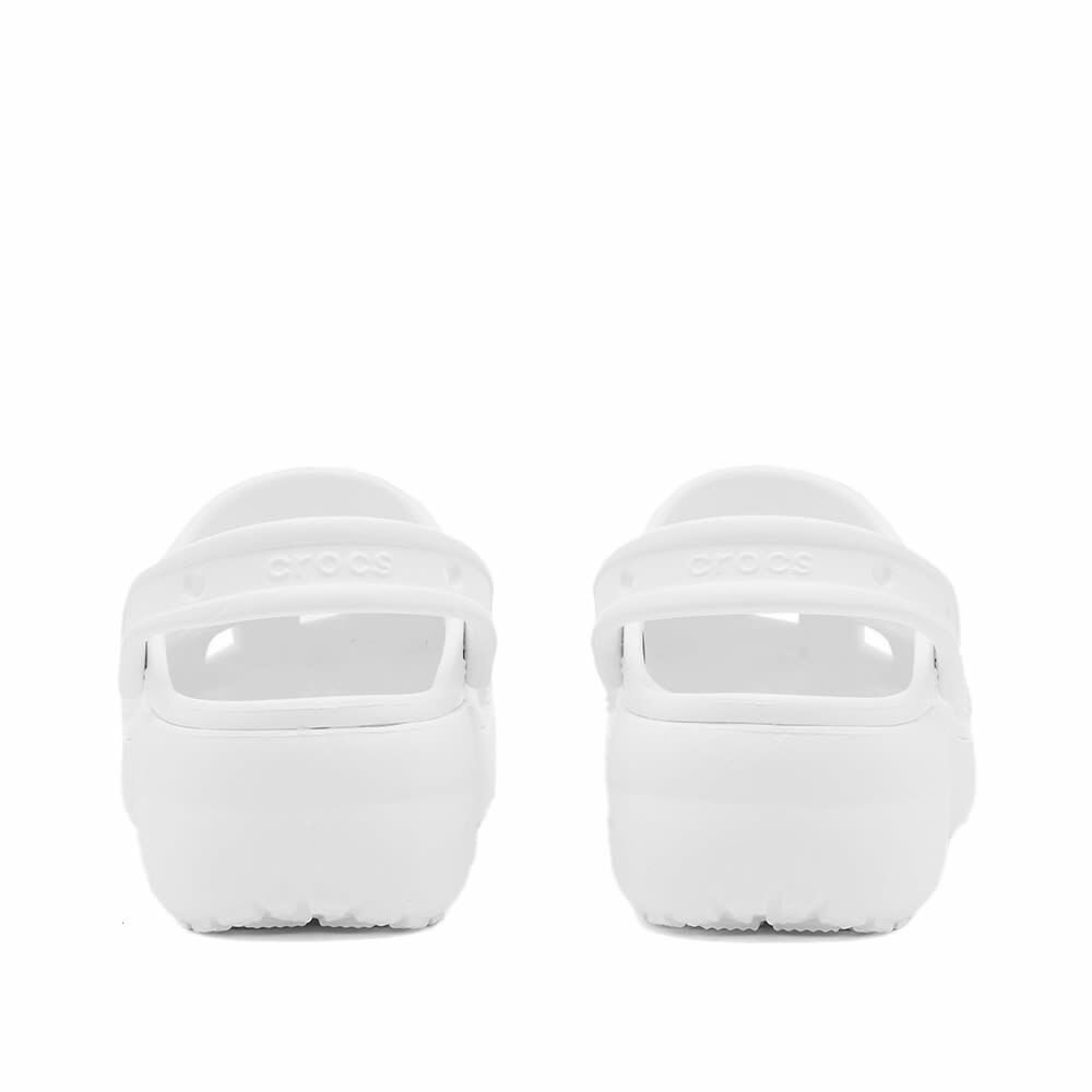 Crocs Women's Classic Platform Clog W in White Crocs