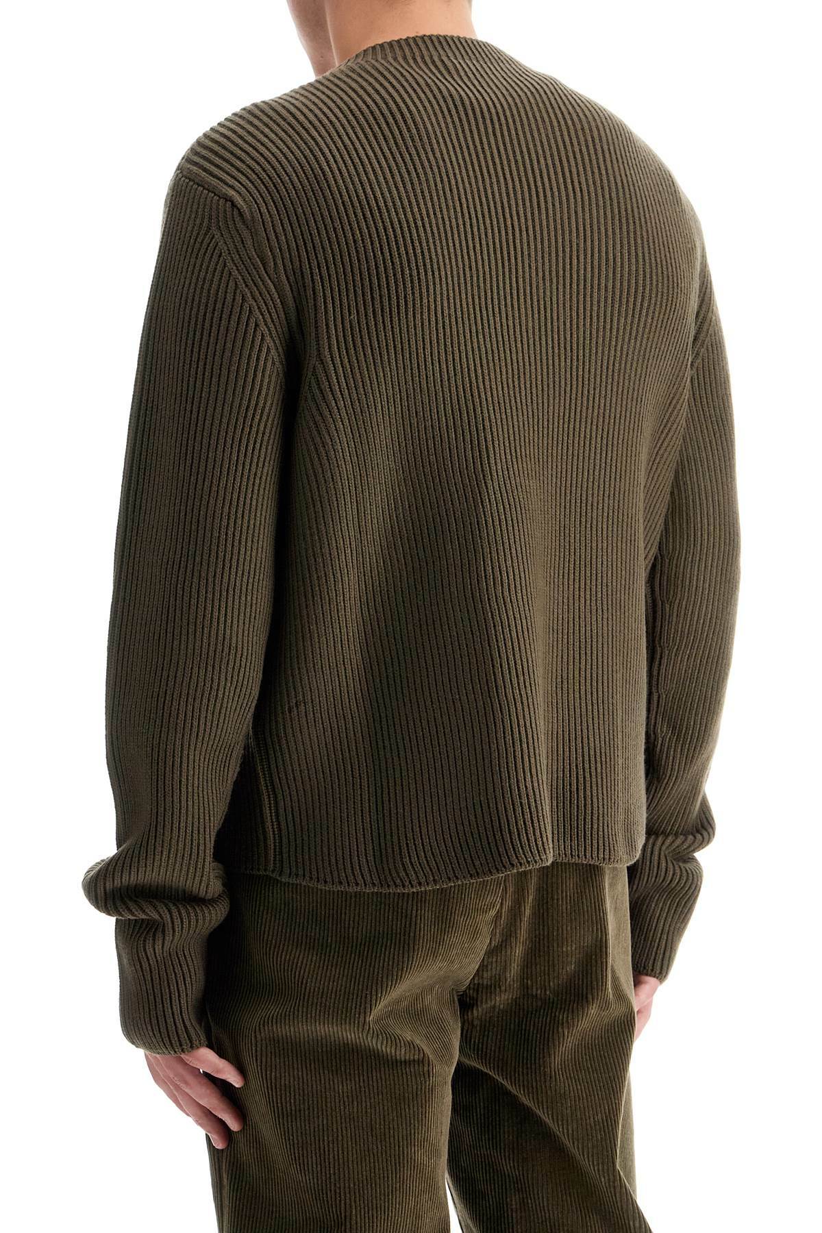 RIER ribbed wool pullover sweater Khaki Rier