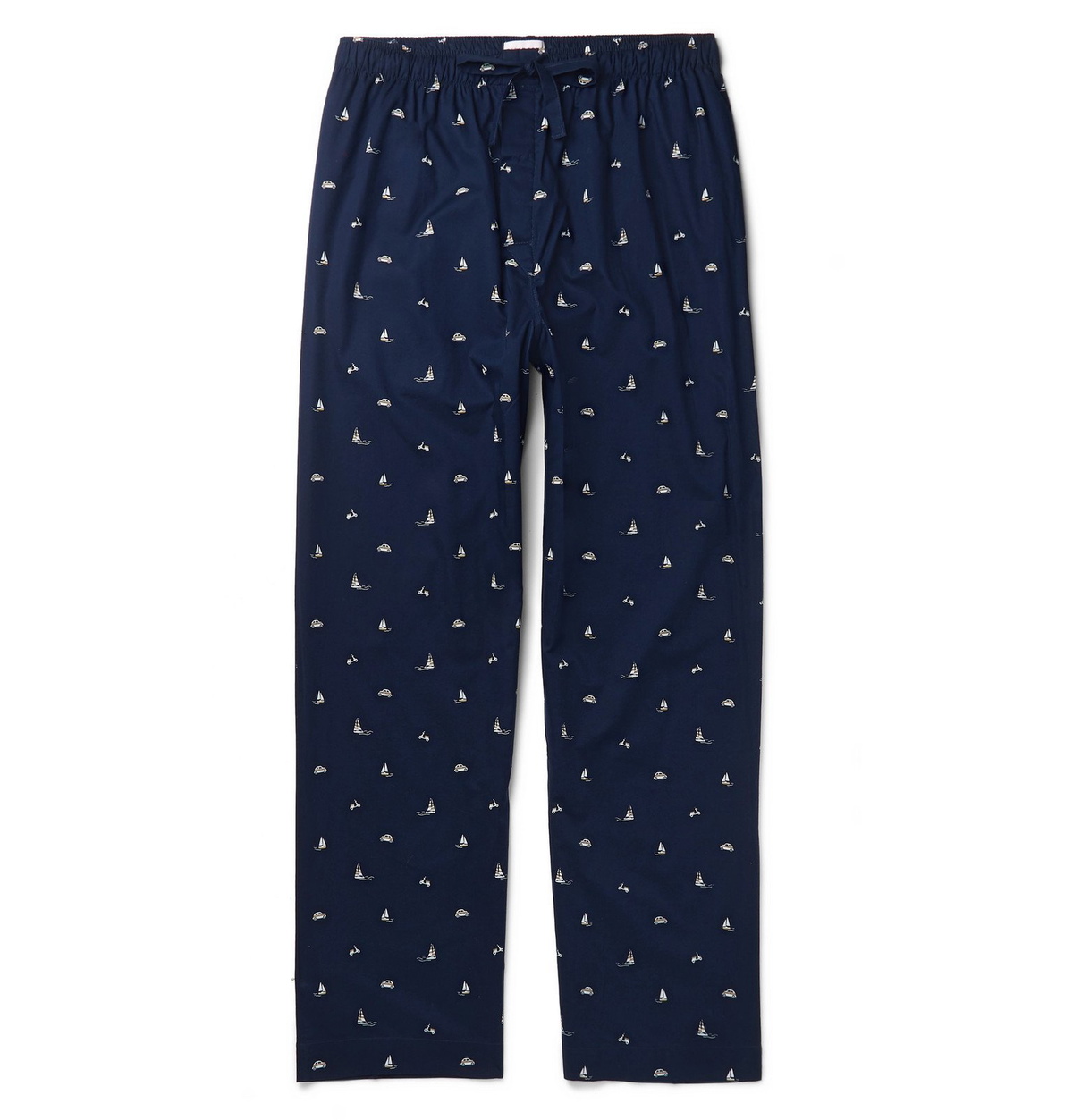 Derek Rose - Nelson 73 Printed Cotton-Poplin Pyjama Trousers - Blue ...