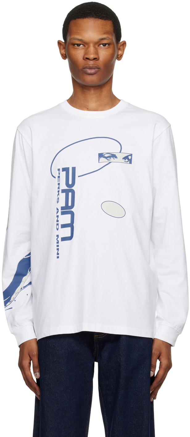 Perks and Mini White Flotation Long Sleeve T-Shirt Perks and Mini