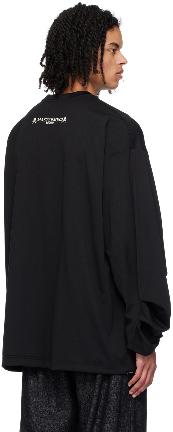 MASTERMIND WORLD Black Oversized Long Sleeve T-Shirt MASTERMIND WORLD