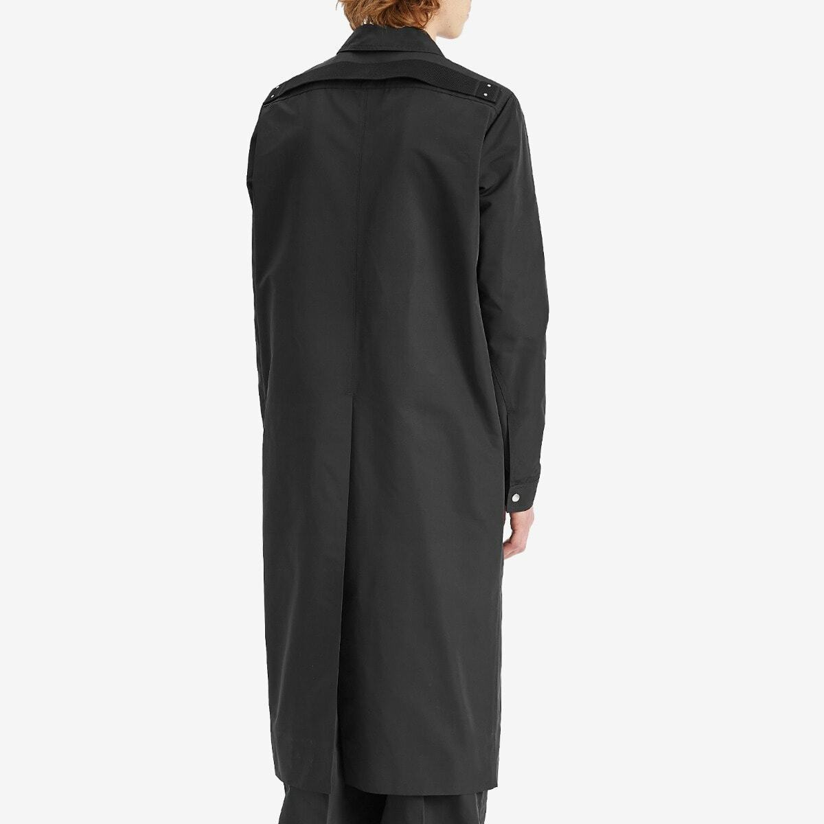 Rick Owens Men's Brad Long Tech Jacket in Black Rick Owens