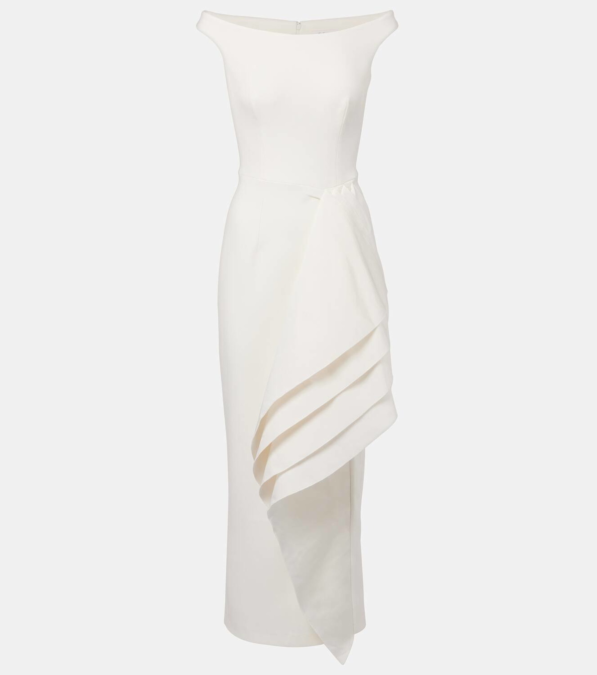 Safiyaa Bree draped midi dress Safiyaa