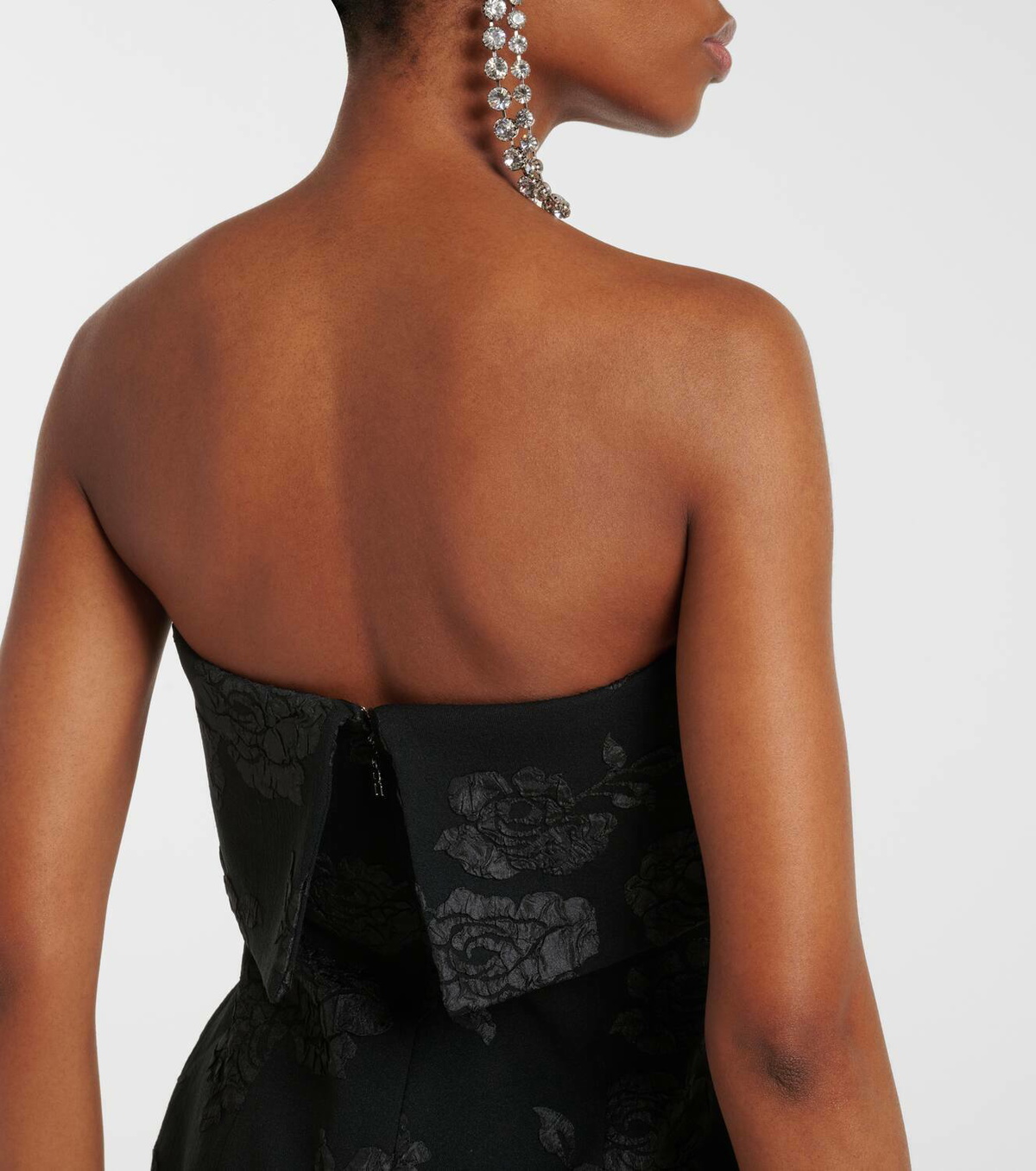 Rotate Floral jacquard off-shoulder top ROTATE Birger Christensen