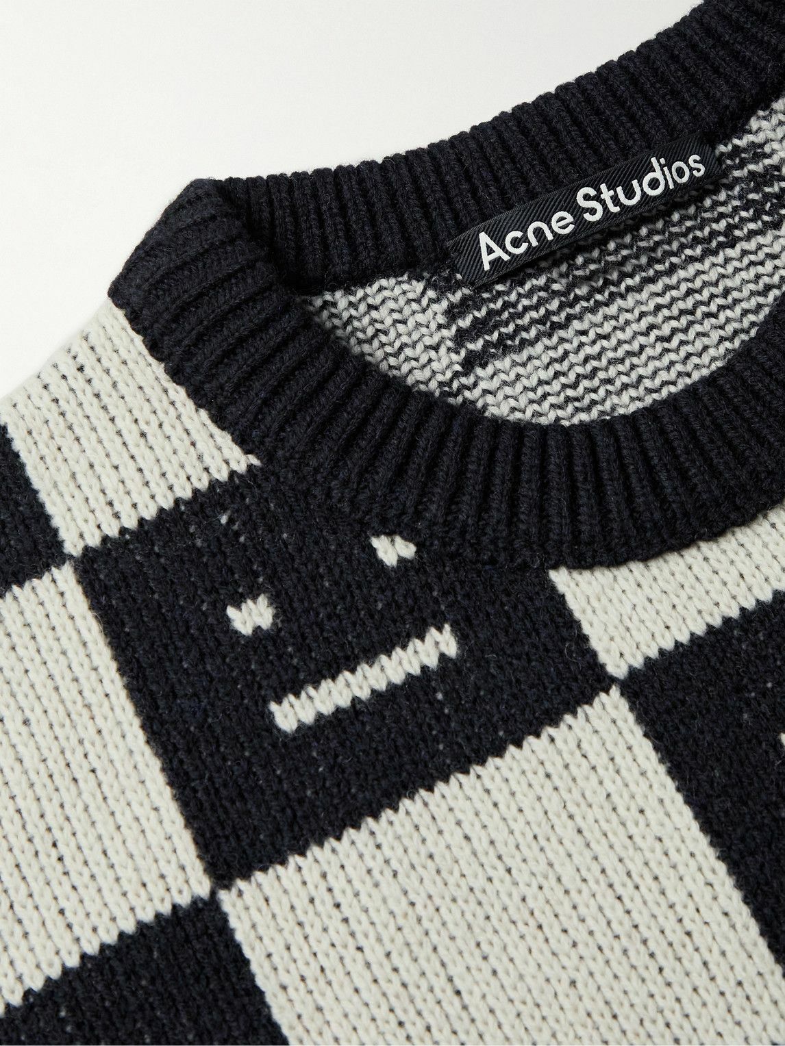 Acne Studios - Wool-Jacquard Sweater - Black Acne Studios