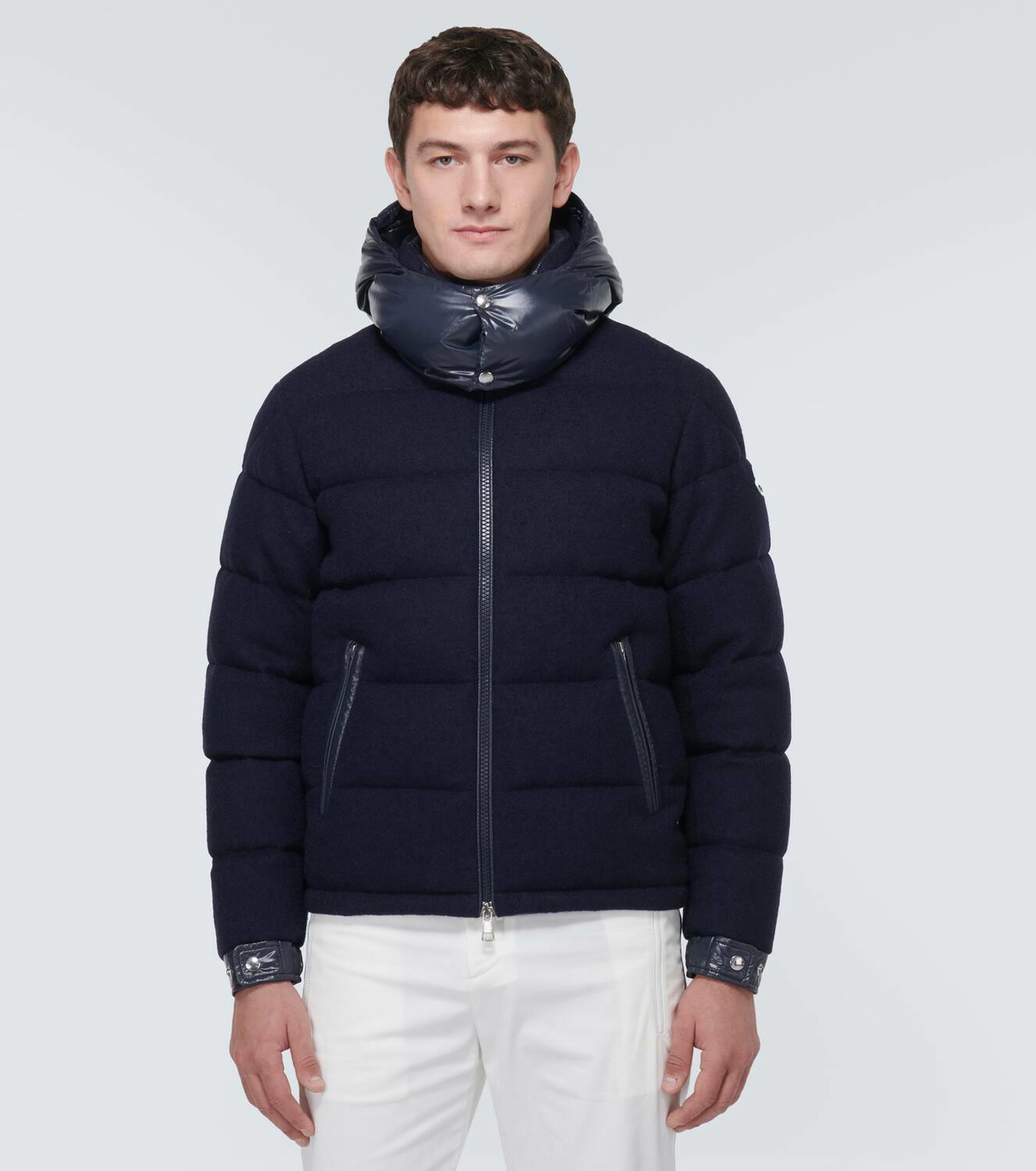 Moncler Winnipeg wool felt down jacket Moncler