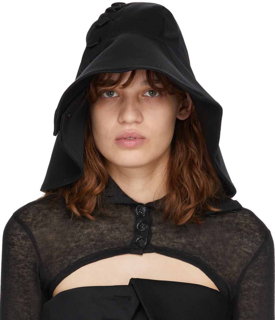 KIMHĒKIM Black Neo Emma Hat KIMHĒKIM