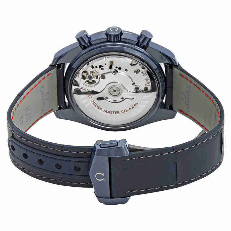 Omega Speedmaster Blue Ceramic Dial Automatic Mens Moonphase Watch 304 ...