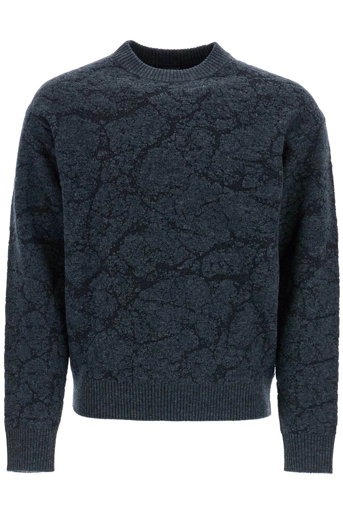 BOSS men's black wool sweater with wide neck regular fit Black BOSS