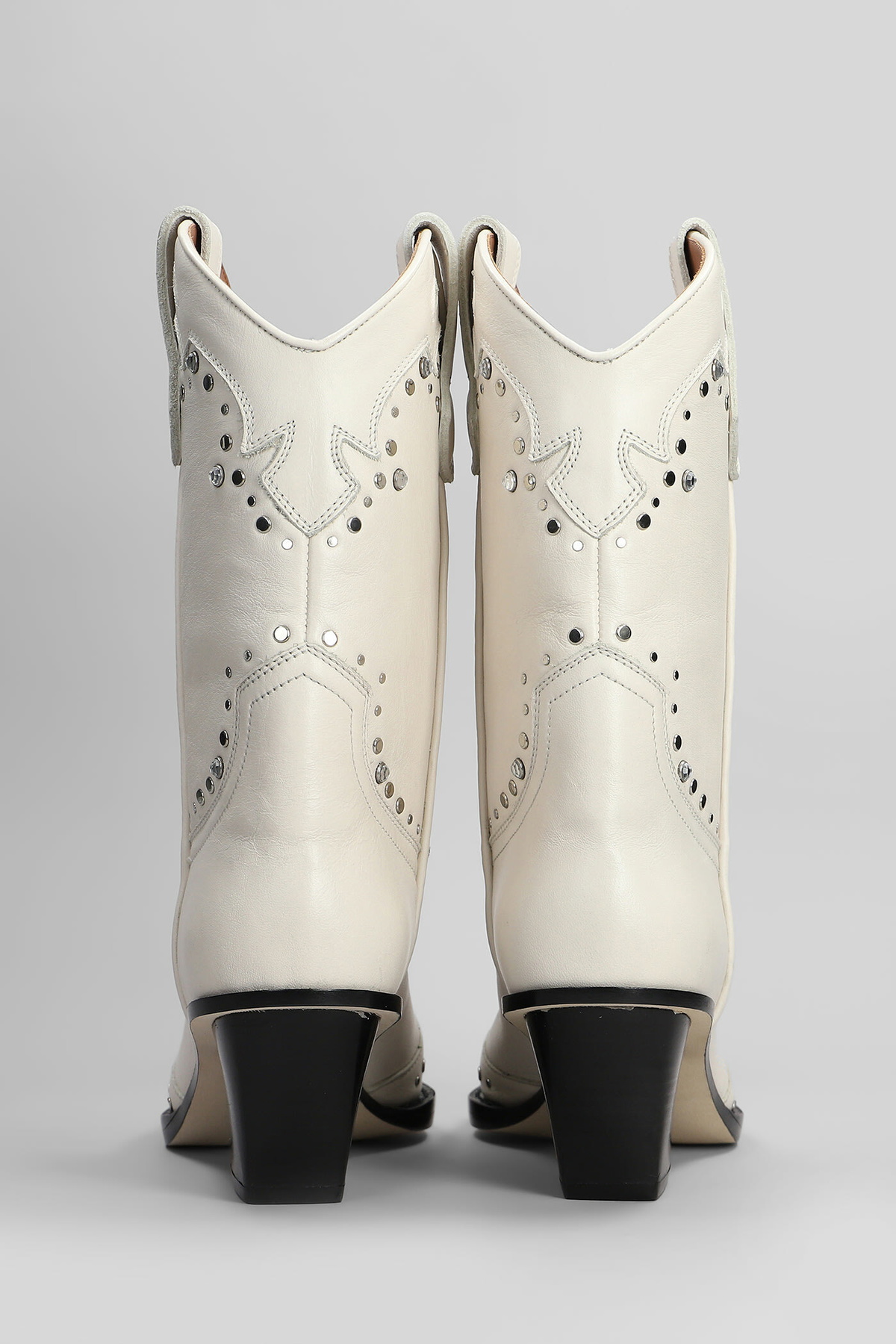 Paris Texas Janice Boot 60 Texan Boots In White Leather Paris Texas