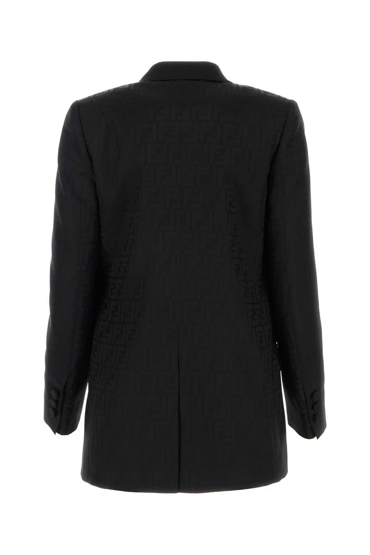 Fendi Embroidered Satin Blazer Fendi