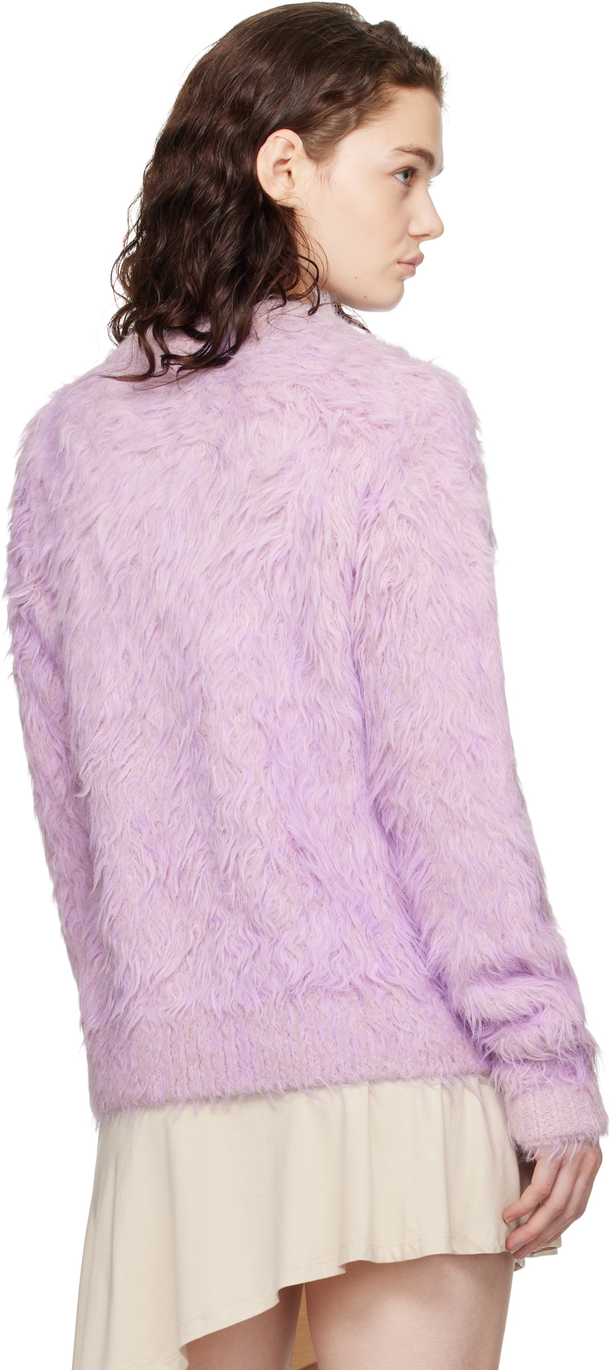 Acne Studios Purple Textured Sweater Acne Studios