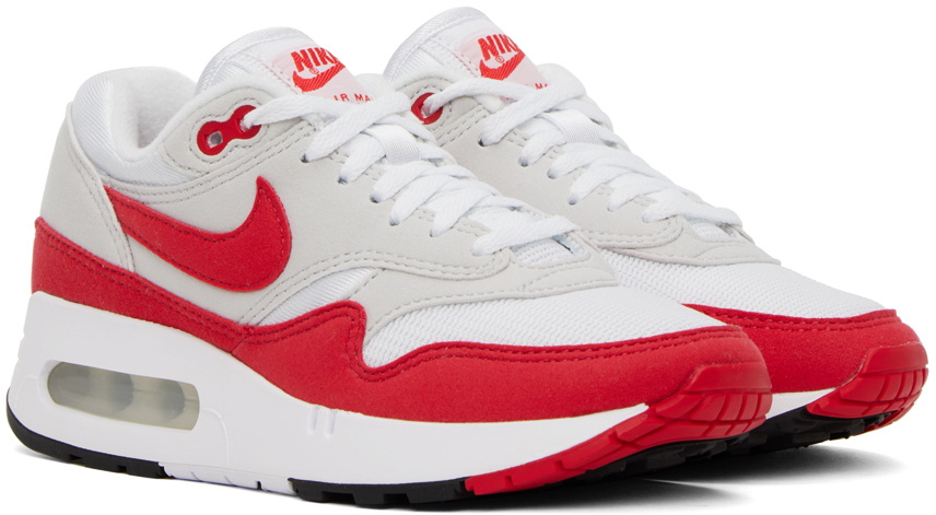Nike White & Red Air Max 1 '86 OG Sneakers Nike