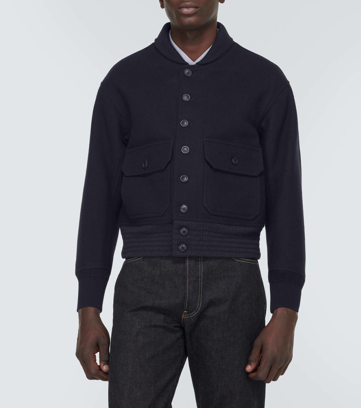 Visvim Dayton wool and linen bomber jacket Visvim