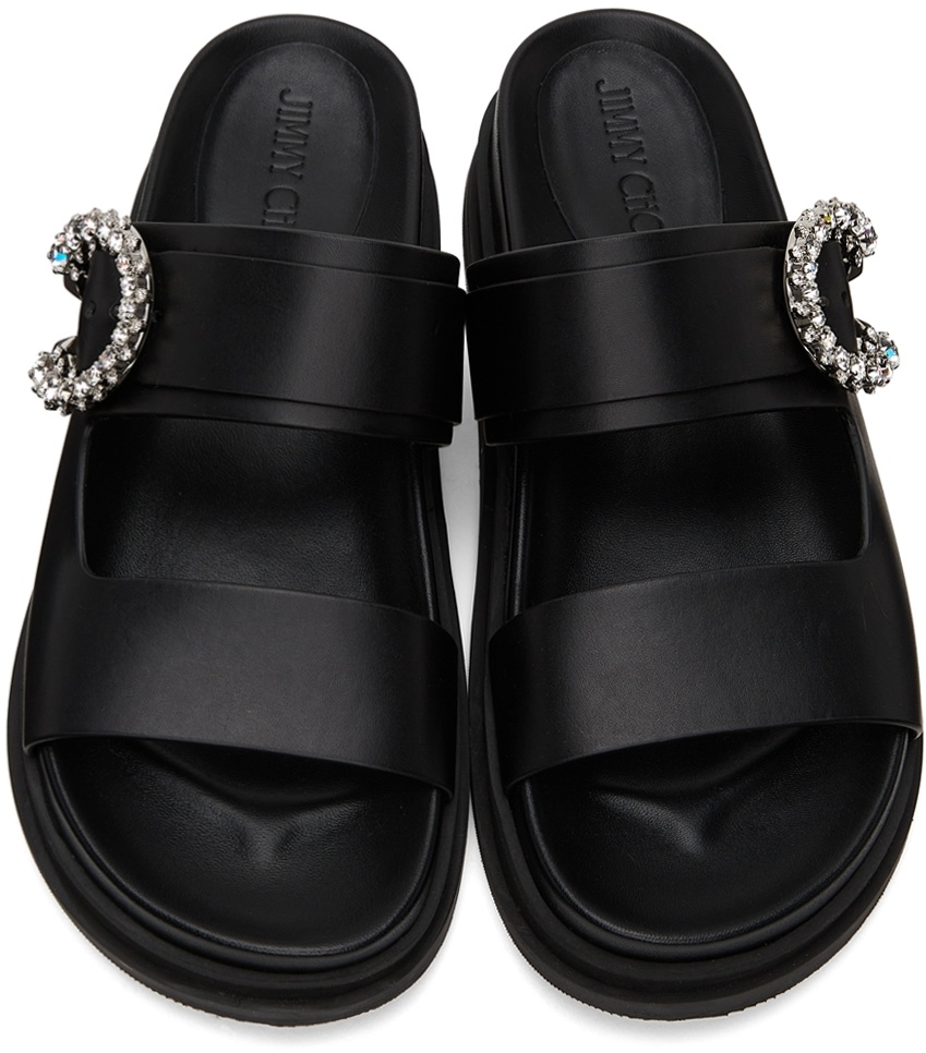 Jimmy Choo Black Marga Slide Sandals Jimmy Choo