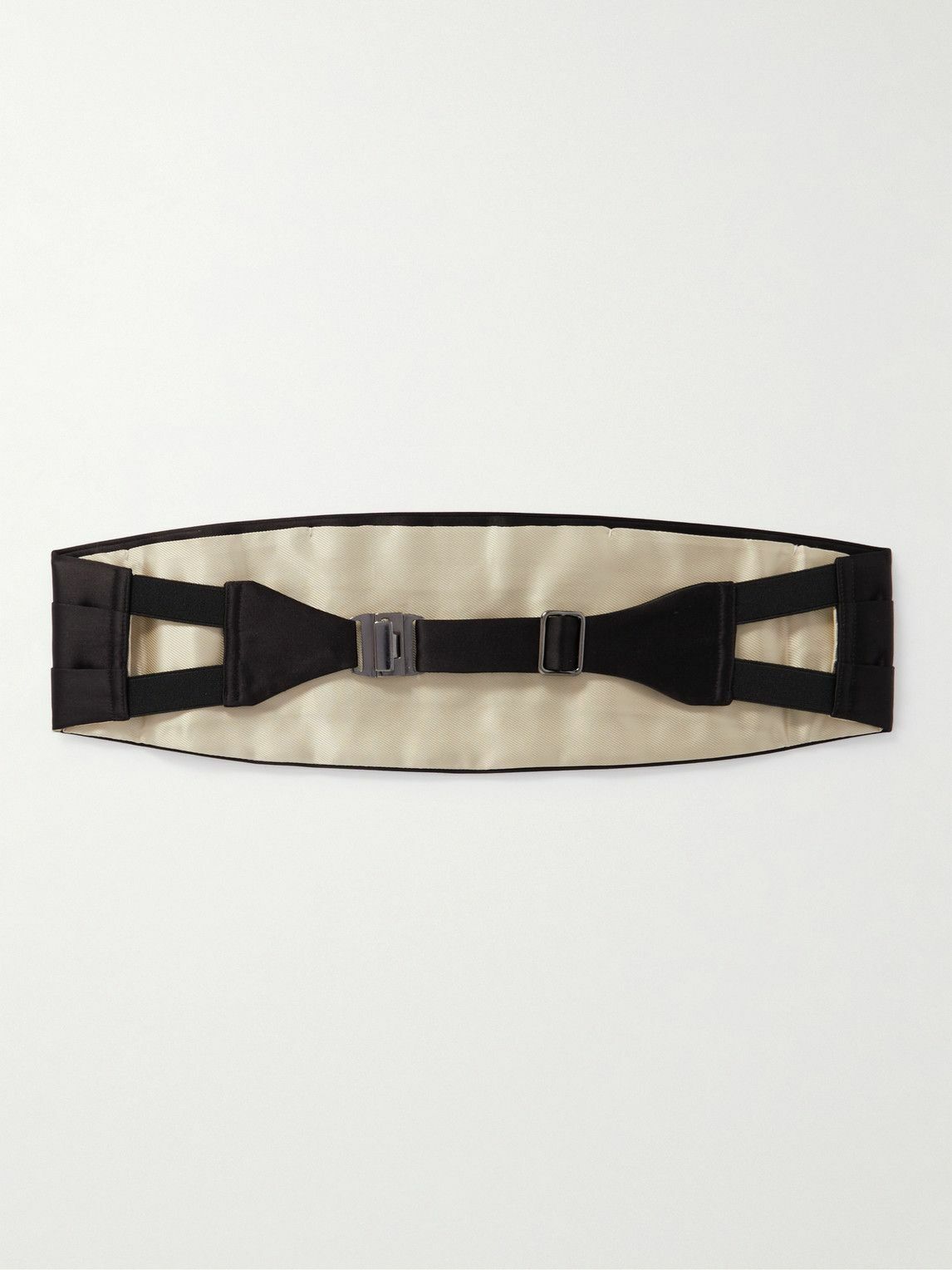 TOM FORD - Pleated Silk-Satin Cummerbund - Black TOM FORD