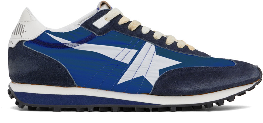 Golden Goose Blue & Navy Marathon Sneakers Golden Goose Deluxe Brand