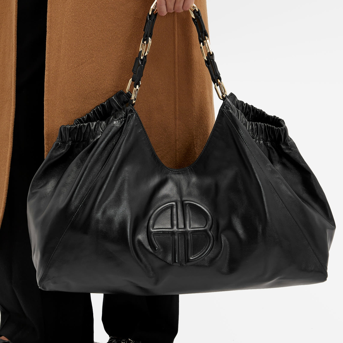 Anine Bing Women's Kate Leather Tote Bag in Black ANINE BING