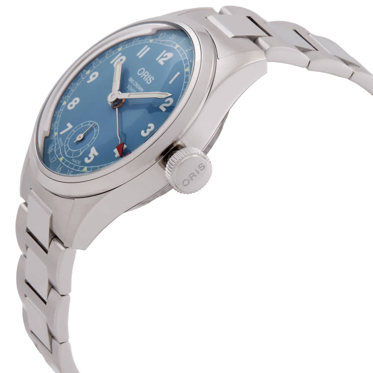 Oris Big Crown Hand Wind Blue Dial Mens Watch 01 473 7786 4065-07 8 19 ...