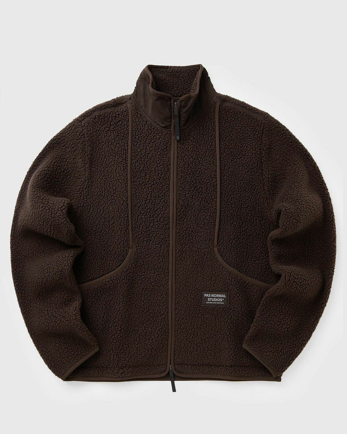 Pas Normal Studios Off-Race Pile Fleece Jacket Brown Men Pas Normal Studios