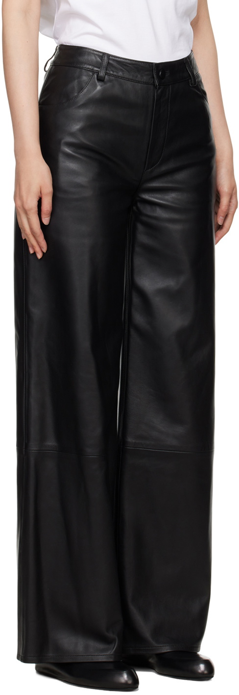 Loulou Studio Black Figari Leather Pants Loulou Studio