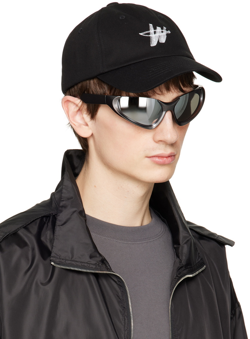 We11done Black WD One Logo Cap We11done