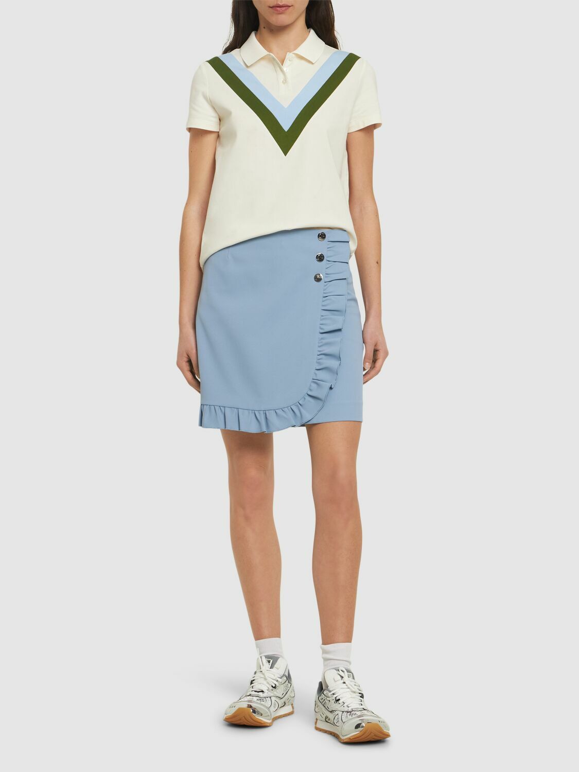 TORY SPORT Tech Twill Ruffled Skort Tory Sport