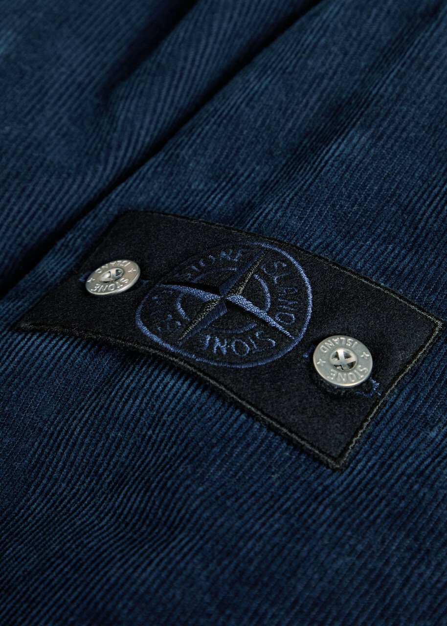 Stone Island Padded Corduroy Jacket Indigo Stone Island