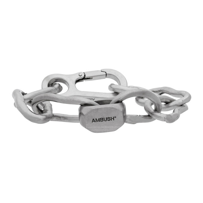 Ambush Silver Mixed Chain Bracelet Ambush