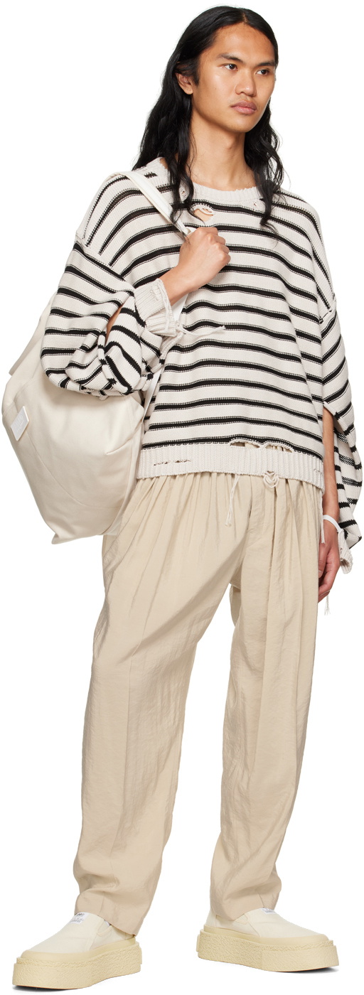 MM6 Maison Margiela Off-White Utility Backpack MM6 Maison Margiela