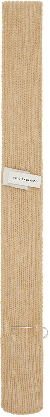 Feng Chen Wang Beige Pin Scarf Feng Chen Wang