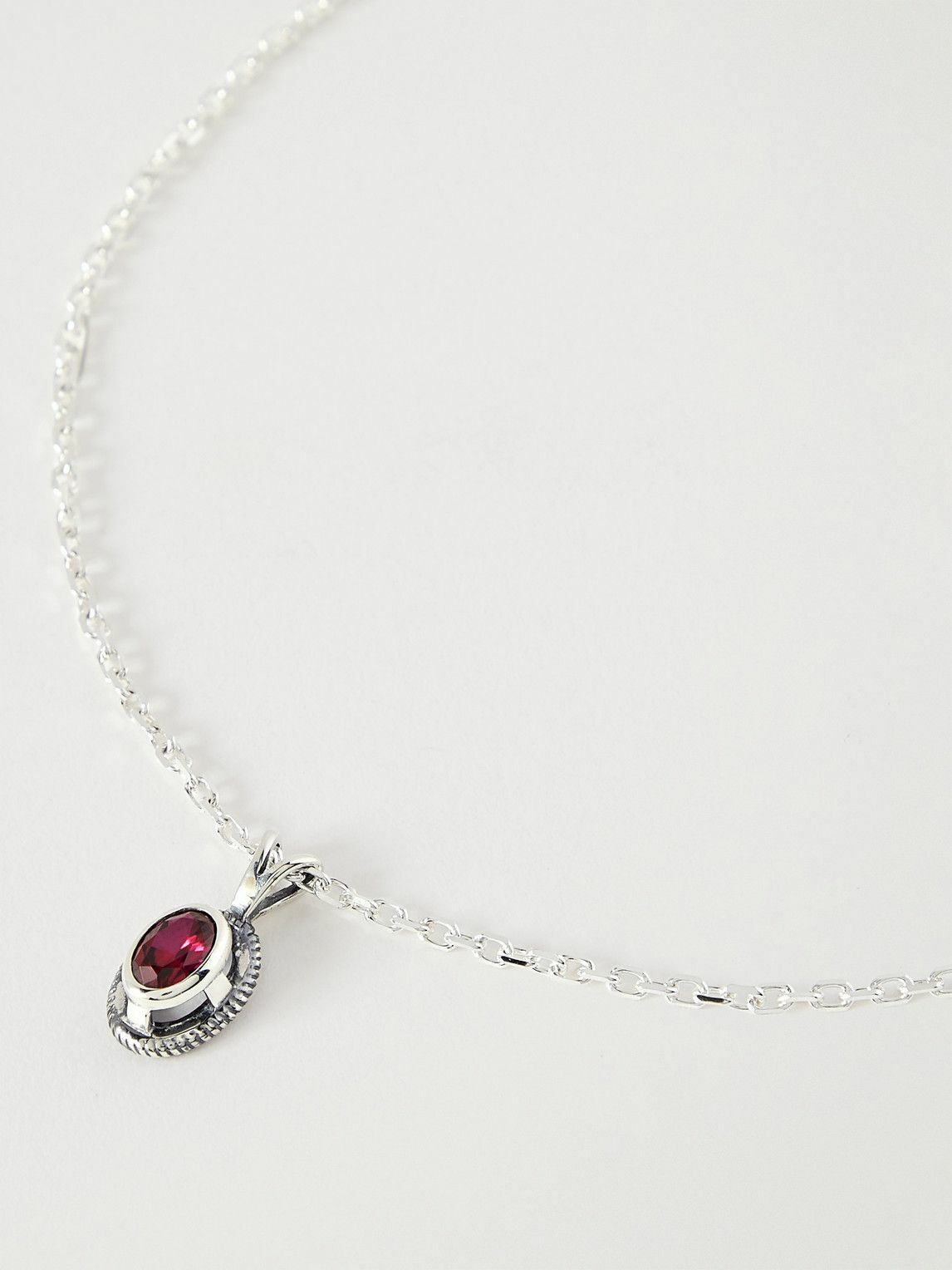 Jam Homemade - Skeleton College Silver Onyx Necklace Jam Homemade