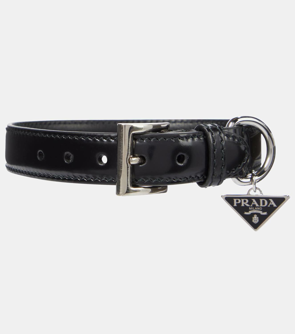 Prada Brushed leather dog collar Prada
