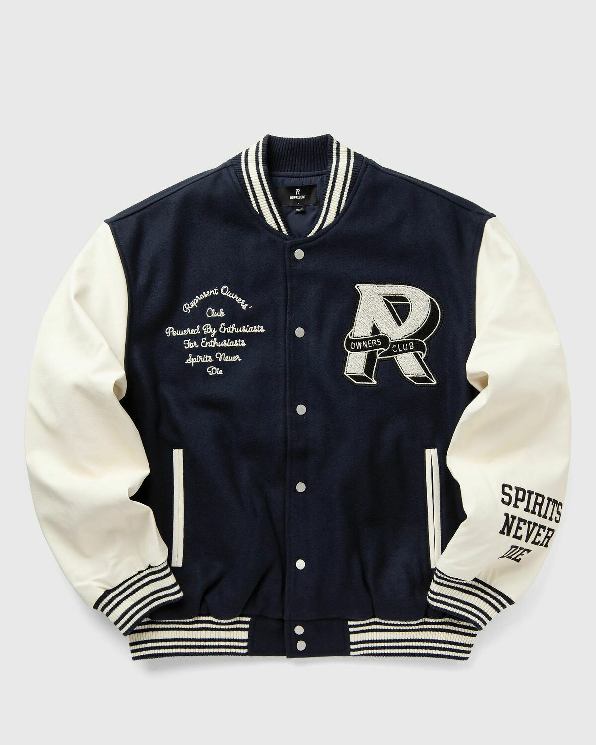 Represent REPRESENT OWNERS CLUB VARSITY JACKET Blue Mens Bomber Jacket ...