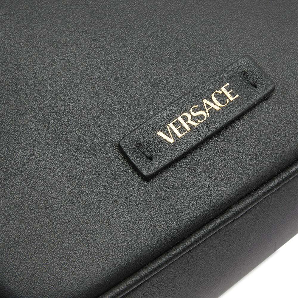 Versace Men's Medusa Side Bag in Black Versace